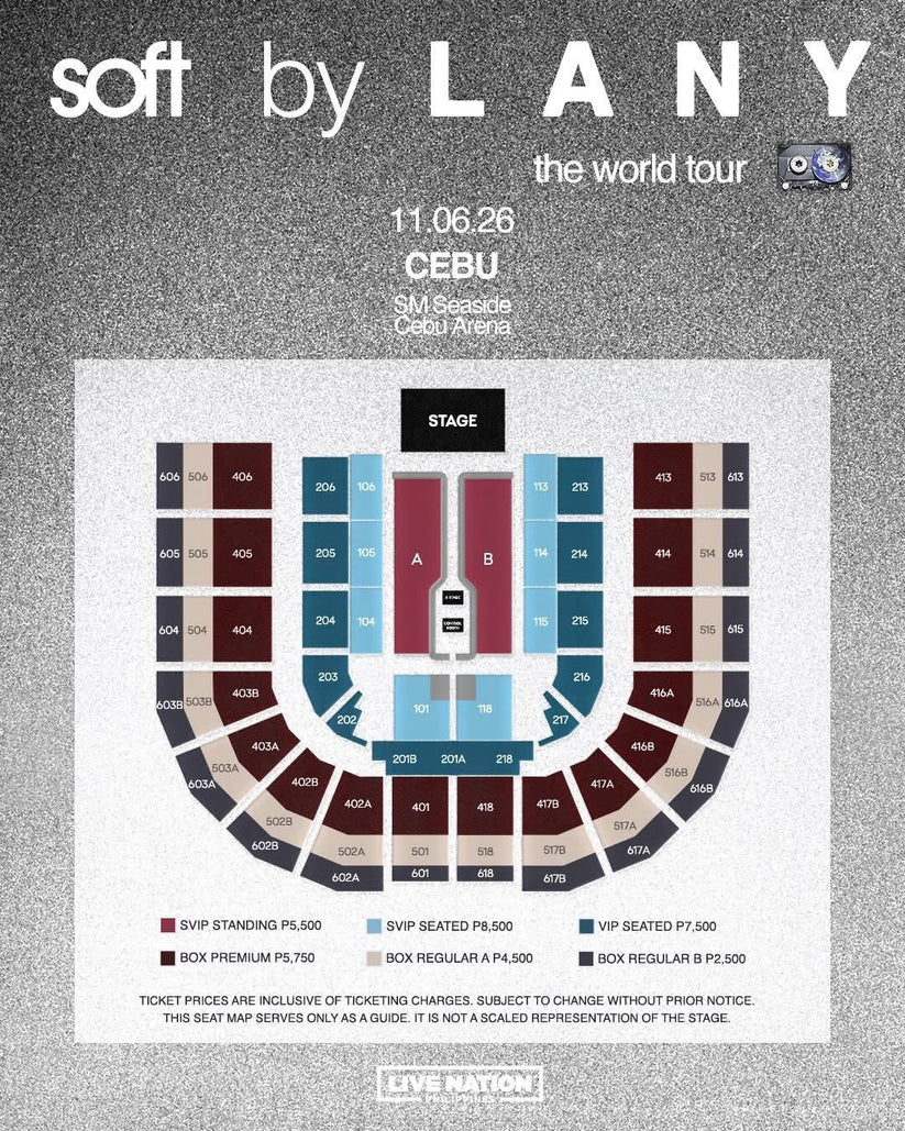 LANY: soft world tour | CEBU @ SM Seaside Cebu Arena – Prime Tickets